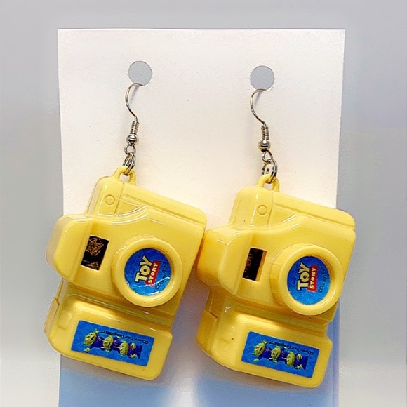 Disney | Jewelry | Toy Story Camera Earrings Real Working Camera Film ...